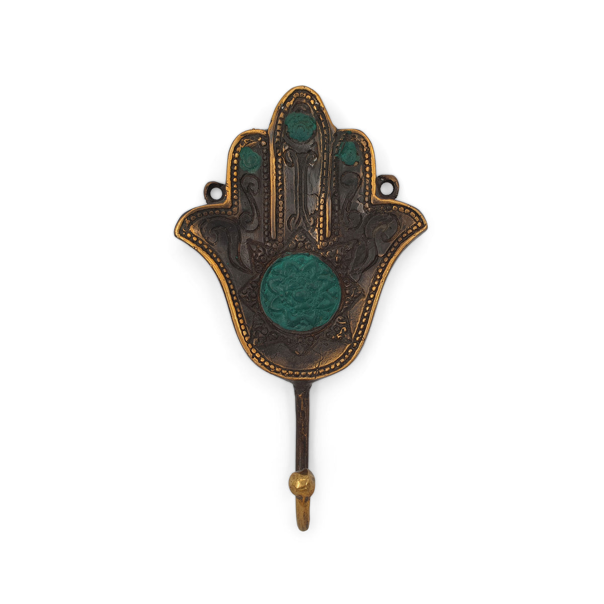 Brass Hook Hamsa Hand Antique – Fern