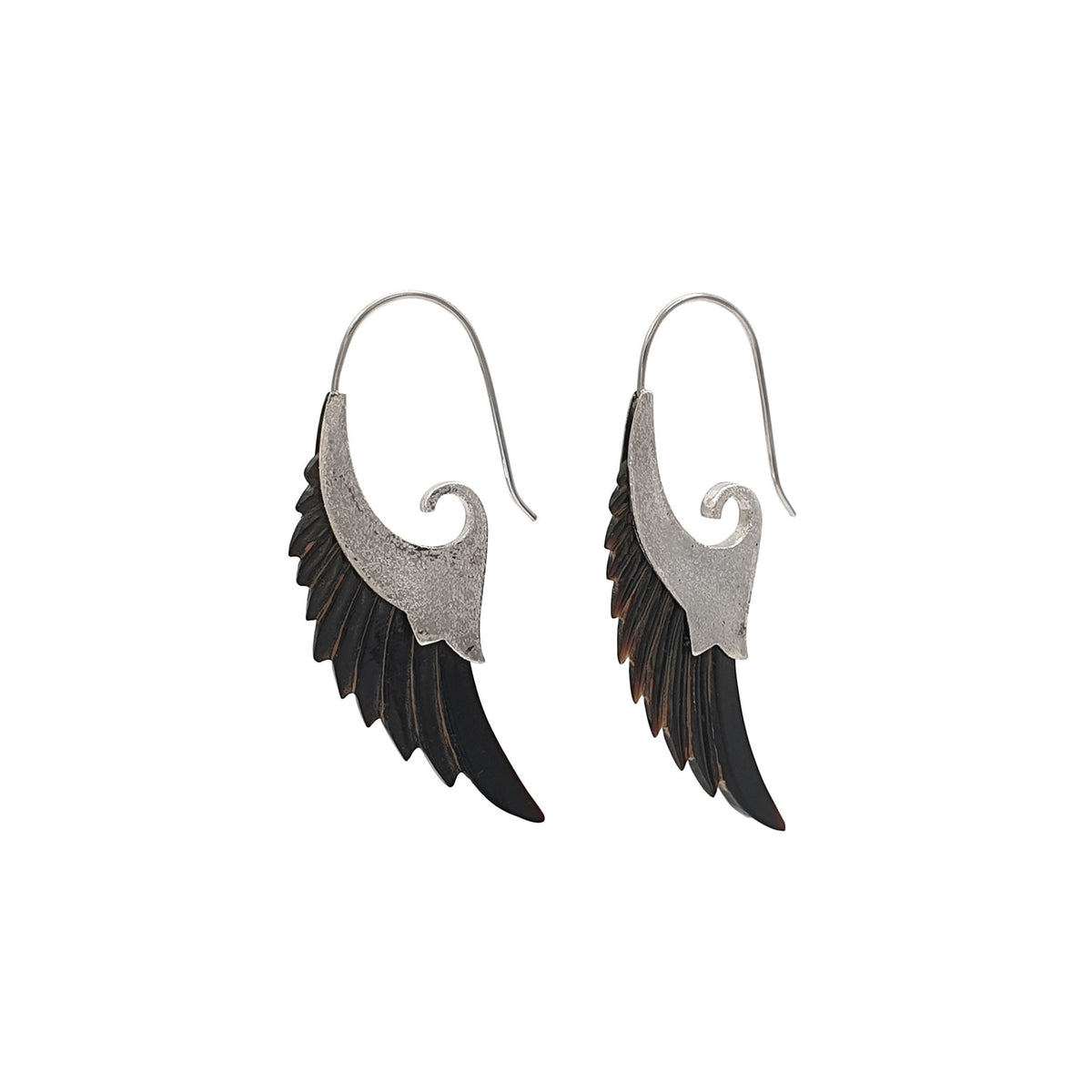 Earring Black Angel Wings – Fern