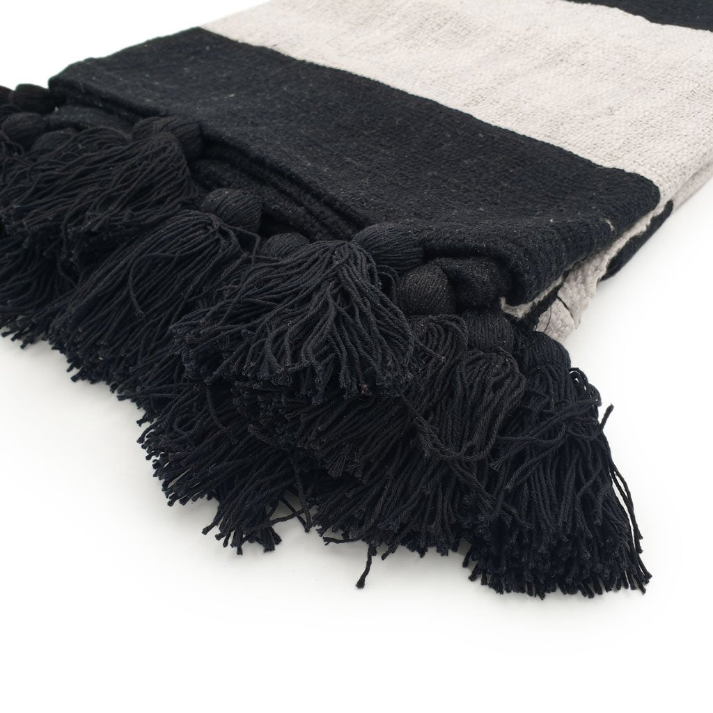 Cotton Throw Stripes Pattern – Fern